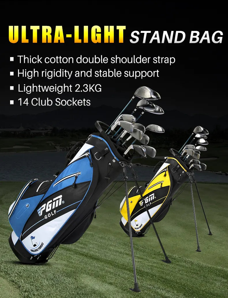 PGM Golf Stand Bag Light Weight 14-Divider Black-Green – golfbuyindia