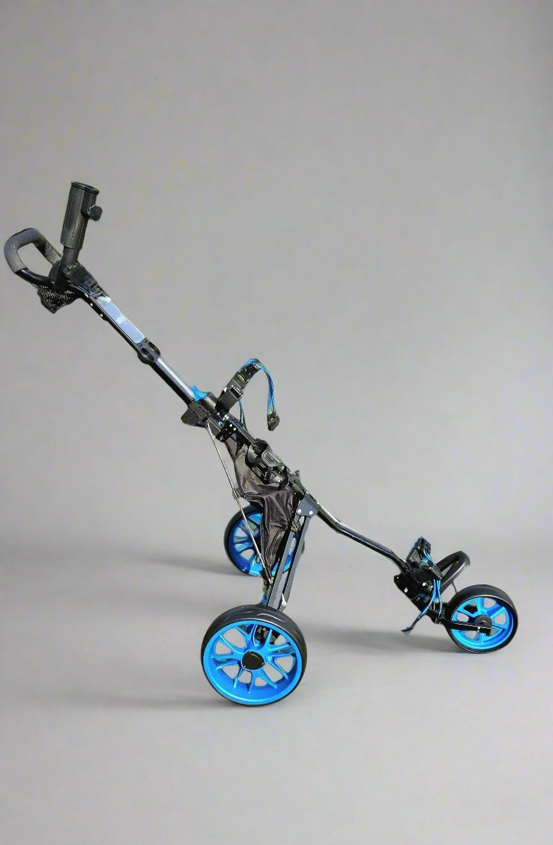 Caddytek lite Three Wheel Trolley with Umbrella and Bottle Holder ...